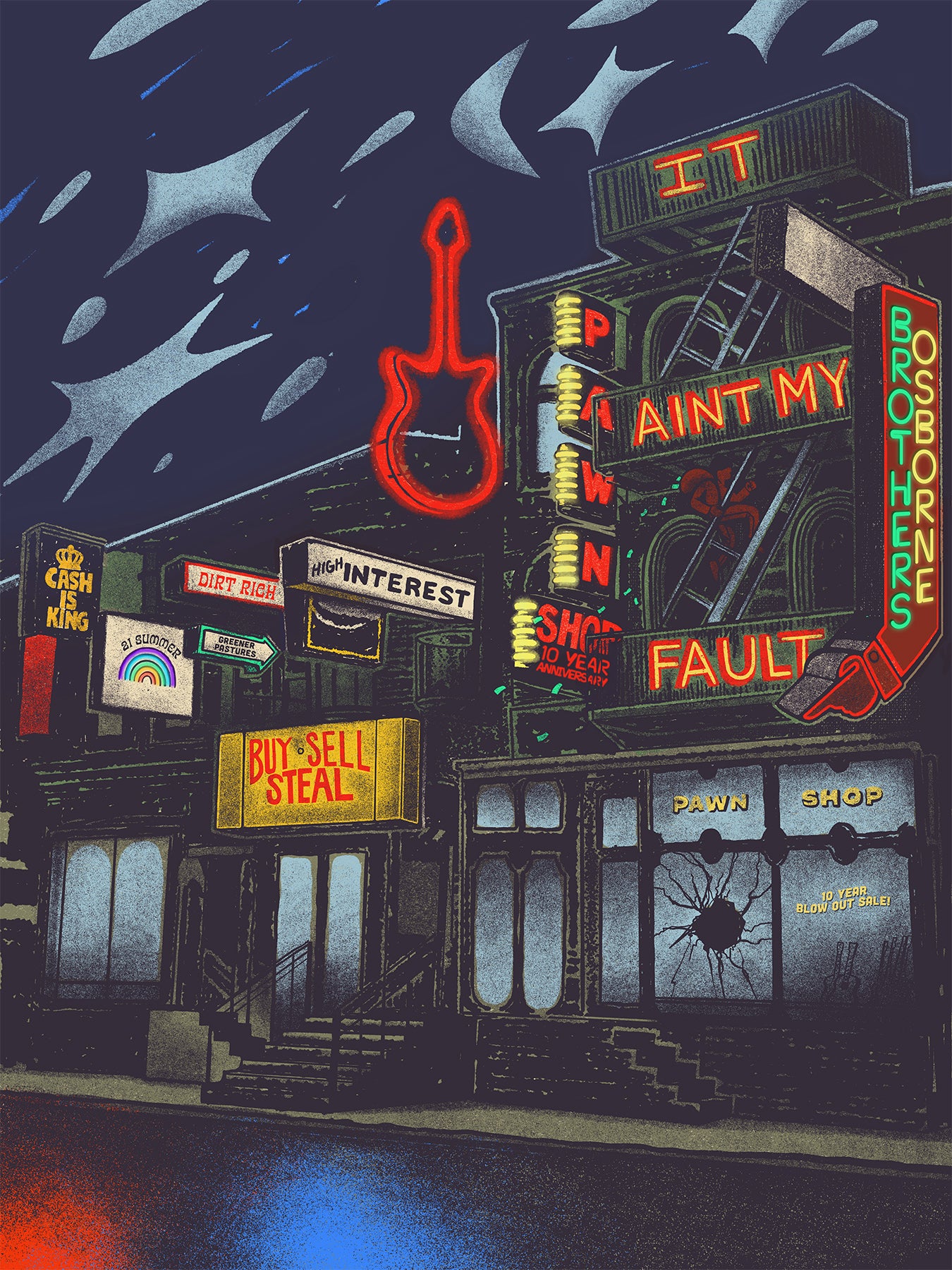 Pawn Shop 10 Year Anniversary Poster – Brothers Osborne